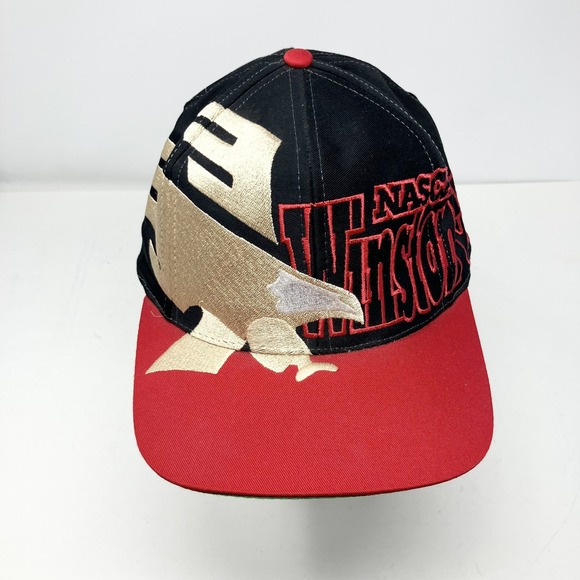 Accessories | Vintage Nascar Winston Cup Hat Cap Snap Back Black Red ...